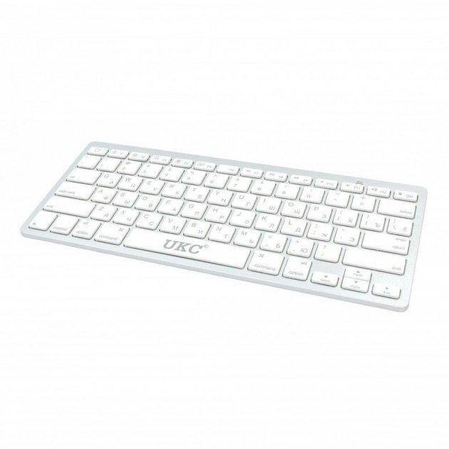 Беспроводная Bluetooth клавиатура Keyboard X5 ART-3710 Белая в стиле ...