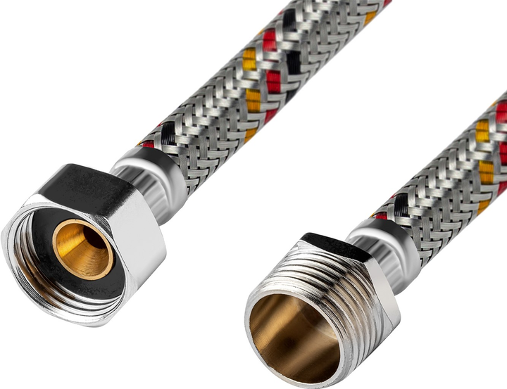 Шланг гибкий KRONER оплетка нержавеющая сталь 1/2"x1/2" ВН 120 см ...