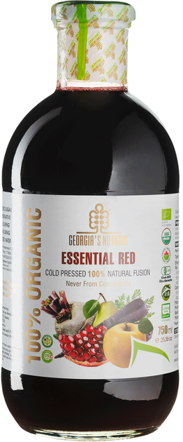 Сок Georgia's Natural Красный фруктово-овощной микс Органический 0.75 л ...