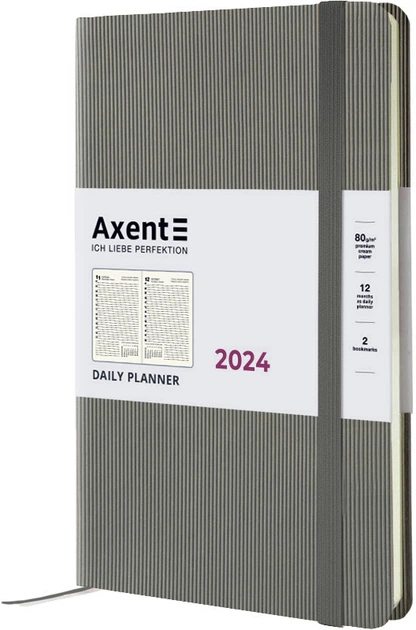 Щоденник Axent Partner Lines 2024 14.5х21 см сірий (8815-24-03-A) – фото, відгуки ...