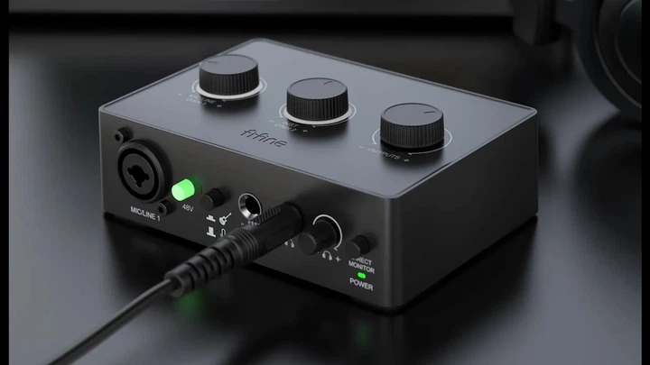 Аудіоінтерфейс Fifine Sound Card (SC1) Black – фото, відгуки ...