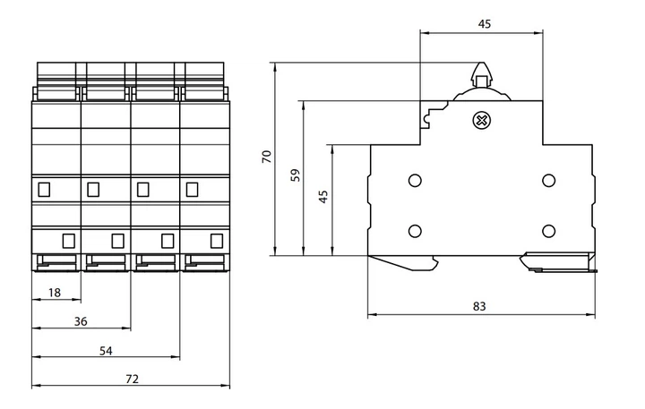 Выключатель-разъединитель 1-0-2 3Р 25A трехпозиционный [2421434] SSQ ...