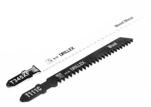 Пилы для электролобзика Т101AO HCS Drillex (для фигурного реза) 5 шт ...