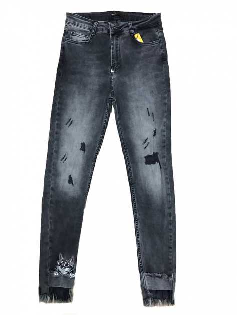 Джинсы женские джинсы Skinny темно серые варенка. На рост 150-160 см ...