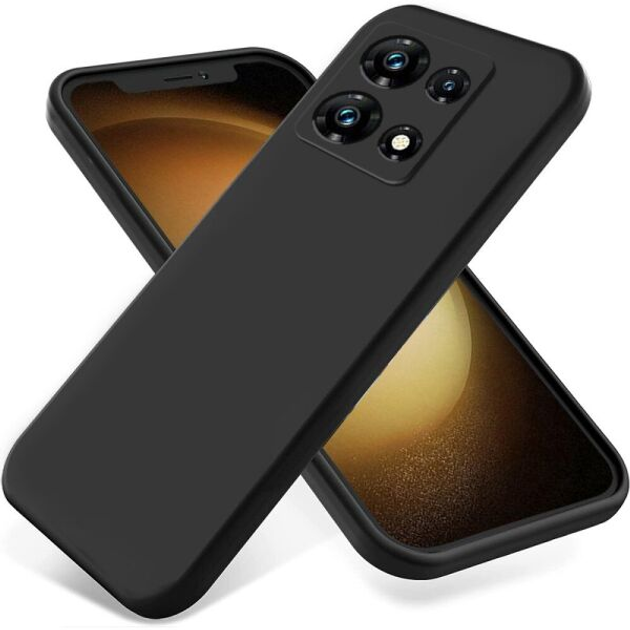 Защитный чехол Deexe Silicone Case для Infinix Note 30 Pro - Black ...