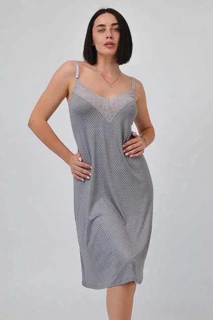 Сорочка Roksana 42(S) Серый (85905) от продавца: Барви тіла – в интернет-магазине ROZETKA ...