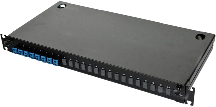 Оптическая панель Corning 8 x LC Duplex адаптера SM OS2 выдвижная в ...