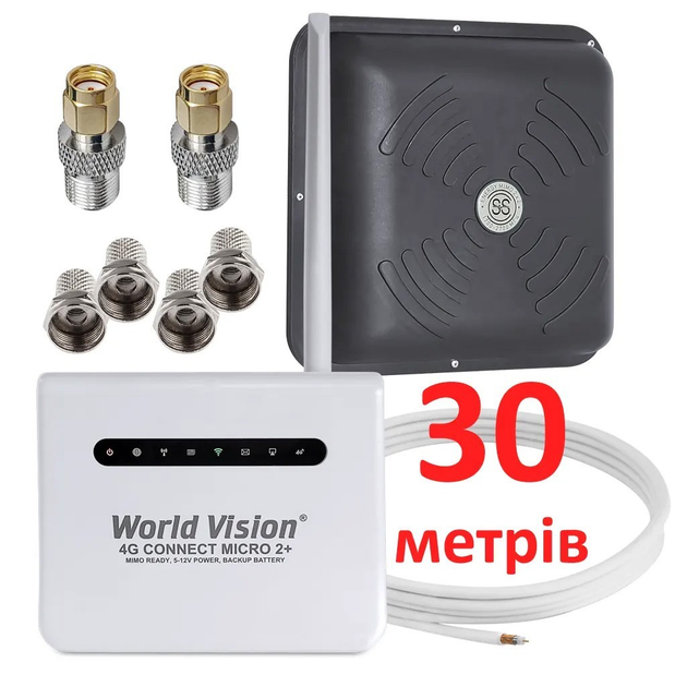 Комплект для 4G інтернету Wi-Fi роутер 4G MICRO 2+ з акумулятором ...