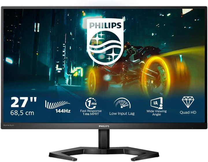 Монитор 27" Philips 27M1N3500LS/00 -- 2K QHD 144Гц / 8-Bit / sRGB 126.5 ...