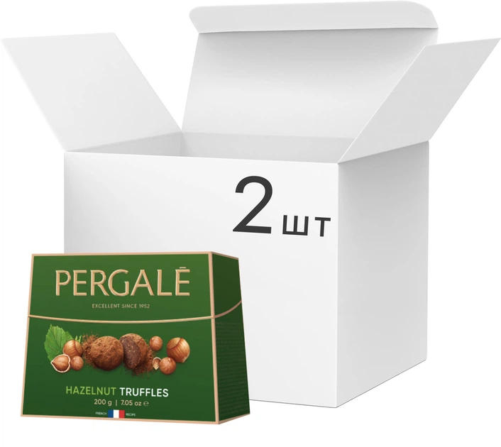 Упаковка конфет Truffles Pergale Лесной орех 200 г х 2 шт ...