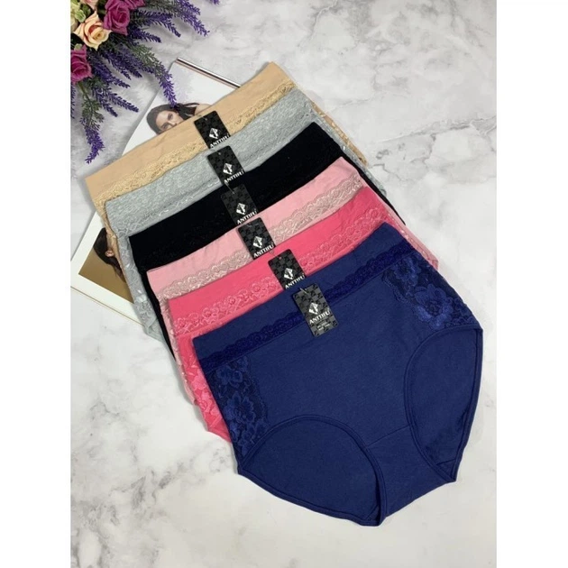 Женские трусики Anttifu 3XL однотонные 4818 - 6 шт. – Брендовая одежда | ROZETKA