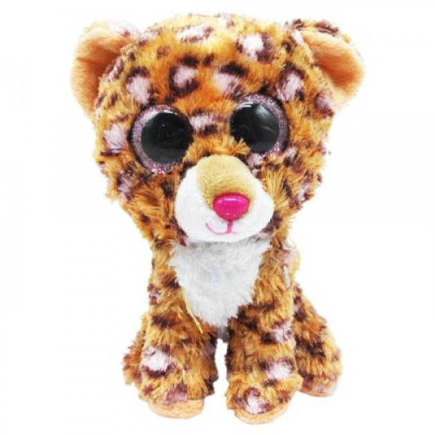 Детская мягкая игрушка Леопард Глазастик TY Beanie Boo's плюшевый ...