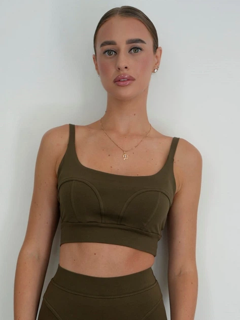 Топ женский спортивный Nova Vega S хаки 603055-00451 – Брендовая одежда | ROZETKA