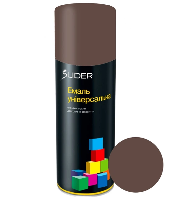 Эмаль аэрозольная Lider универсальная Ral 8027 коричневая 400мл – фото ...