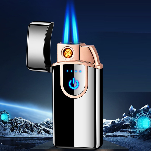 Зажигалка USB ветрозащитная водонепроницаемая перезаряжаемая ...