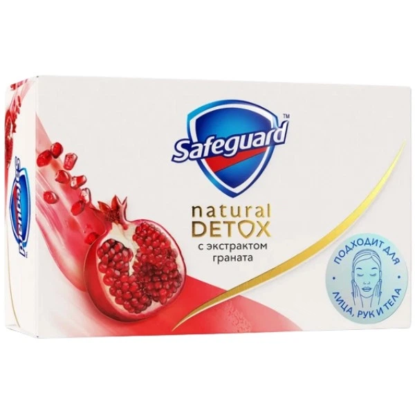 Мило туалетне Safeguard Natural Detox з екстрактом гранату, 110г от ...