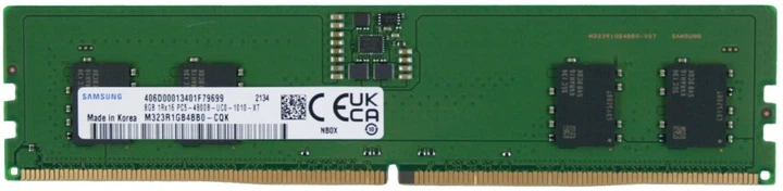 Оперативная память Samsung DDR5-4800 8192 MB PC5-38400 non-ECC ...