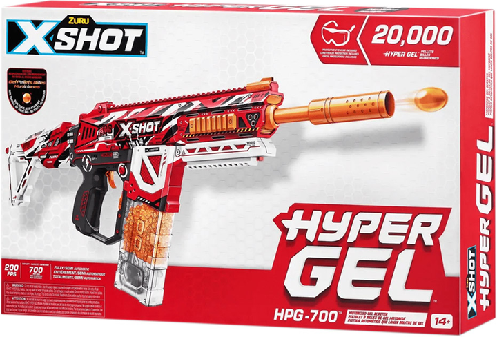 Скорострельный бластер Zuru X-Shot Hyper Gel large 20000 гелевых ...