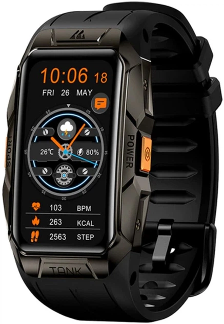 Чоловічий годинник Kospet Tank X1 Black – купити онлайн на ROZETKA