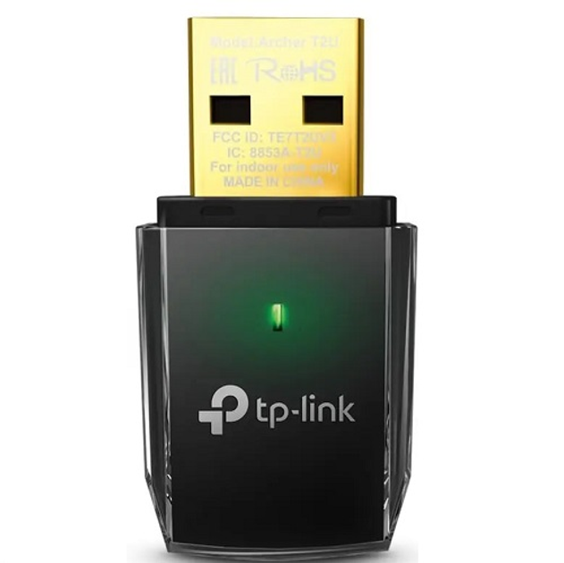 Адаптер WiFi TP-Link Archer T2U 802.11ac/a/n/g/b 2.4/5 ГГц AC600 USB ...