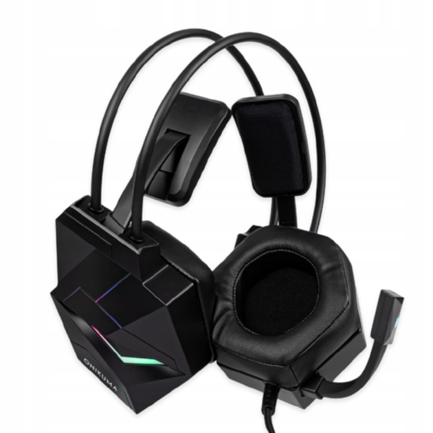 ONIKUMA X20 USB 7.1 игровые наушники проводные с подсветкой микрофоном ...