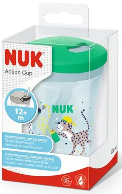 Поильник Nuk Evolution Action Cup 230 мл Зеленый (4008600398349 ...