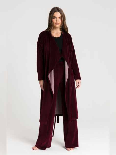 Халат женский большого размера LaLupa LA087 1104275 L-XL Maroon ...