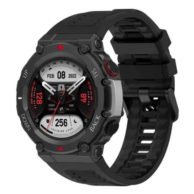 TPU ремешок HMU для Amazfit T-Rex 2 (A2170), черный – фото, отзывы, характеристики в интернет ...