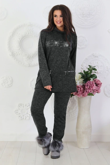 Демисезонный домашний костюм Slazer со снежинками костюм из трикотажа ...