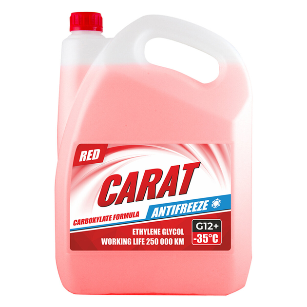 Антифриз CARAT G12+ RED (красный) 9кг – фото, отзывы, характеристики в ...