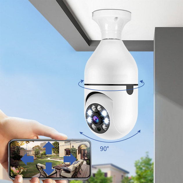 Панорамная IP WiFi камера лампочка, в патрон Е27, 2mp, 3120S-DPXY ...