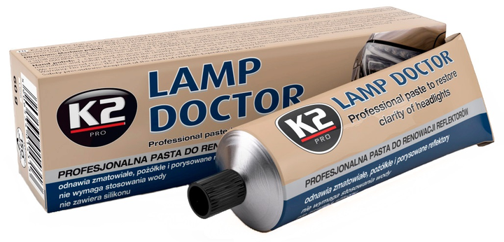 Паста для полировки фар K2 Lamp Doctor для машинного или ручного ...
