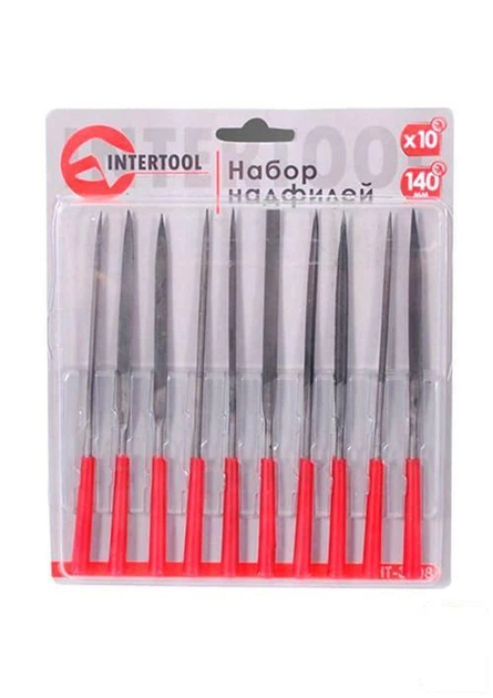 Набор надфилей 10 шт., 140 мм INTERTOOL HT-3708 (58119) – фото, отзывы, характеристики в ...