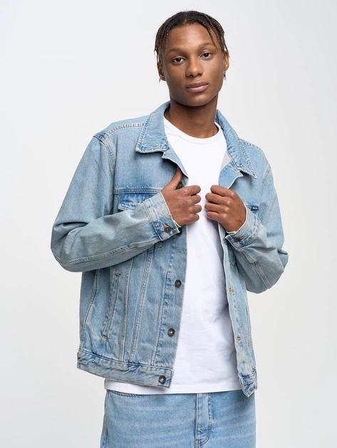 Куртка джинсова чоловіча Big Star Jacket 130187340 L Блакитна ...