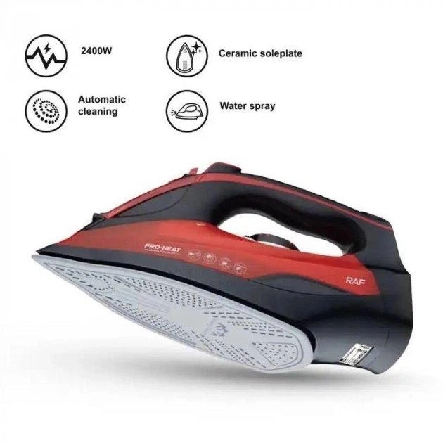 Паровой утюг RAF R1255 2400 Вт с керамической подошвой – фото, отзывы, характеристики в интернет ...