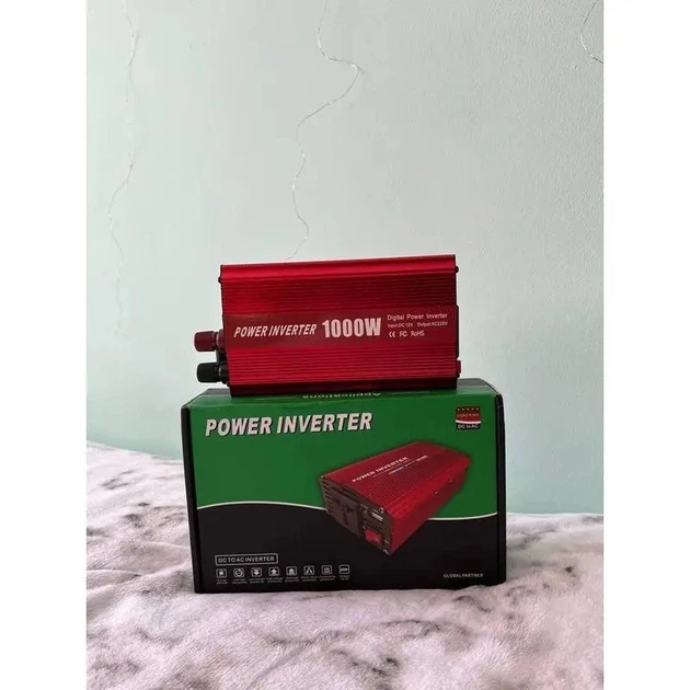 Перетворювач струму power inverter ac/dc автомобільний інвертор 1000w з ...