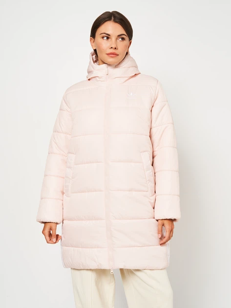 Куртка демисезонная длинная с капюшоном женская Adidas Adicolor Long ...