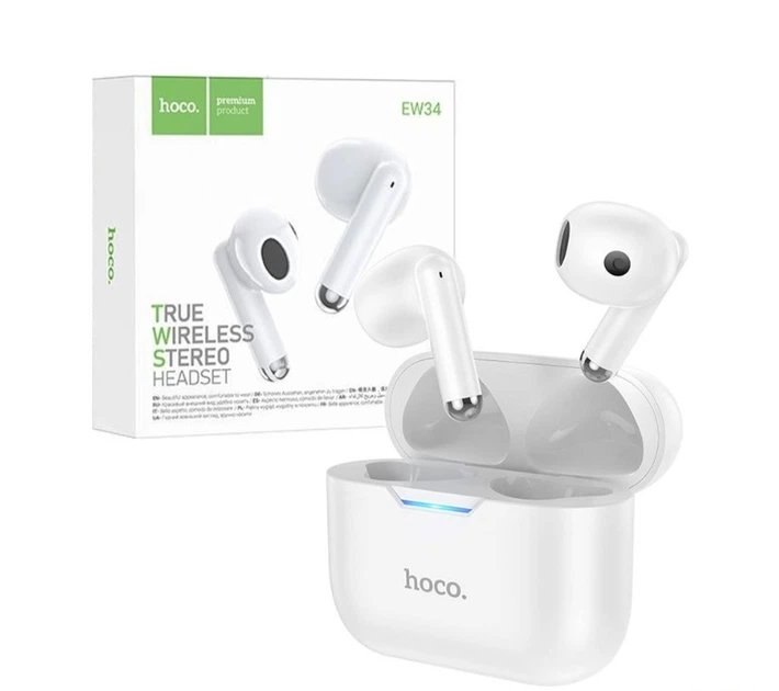 Беспроводные Bluetooth наушники Hoco EW34 с зарядным кейсом и ...