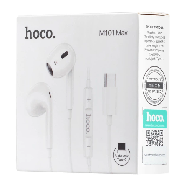 Наушники Hoco M101 Max Crystal grace Type-C wire-controled digital ...