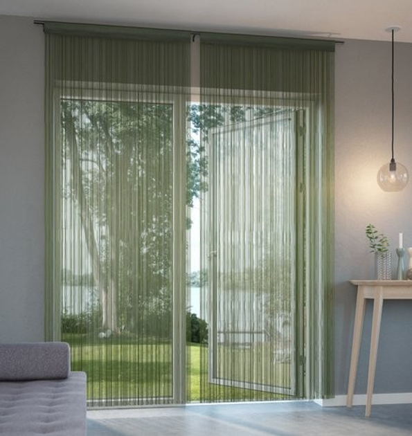 Штора-нить YXLAN 1x90x245см оливковый – фото, отзывы, характеристики в ...