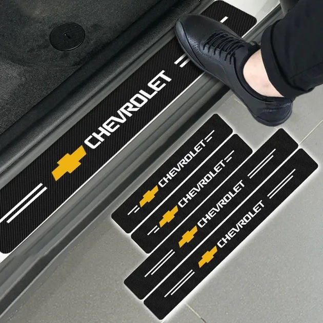 Защитная пленка для порогов с логотипом CHEVROLET (комплект 4шт ...