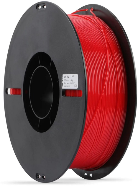 TPU-пластик Creality Filament для 3D принтера 1.75 мм 1 кг Красный ...