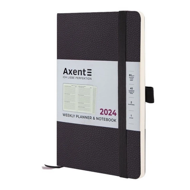 Еженедельник Axent 2024 Partner Soft Skin, 125x195 мм, черный (8509-24-01-A) – фото, отзывы ...