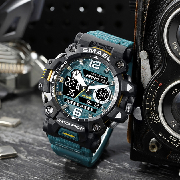 Мужские водостойкие часы Smael Chrono 1443 – фото, отзывы ...