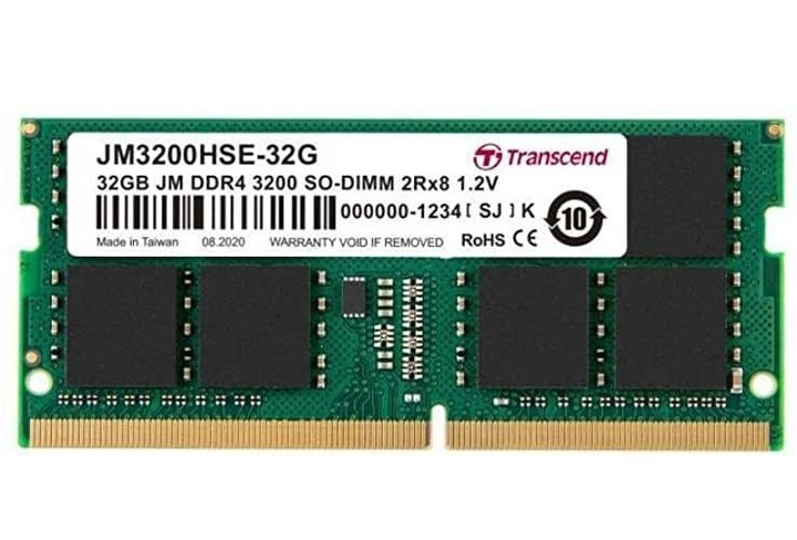 Оперативная память Transcend JM3200HSE-32G для ноутбука 32ГБ 3200 МГц ...