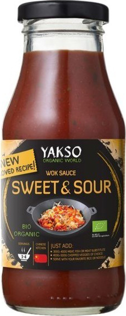 Соус вок Yakso Wok Sauce Sweet & Sour органический 240 мл ...