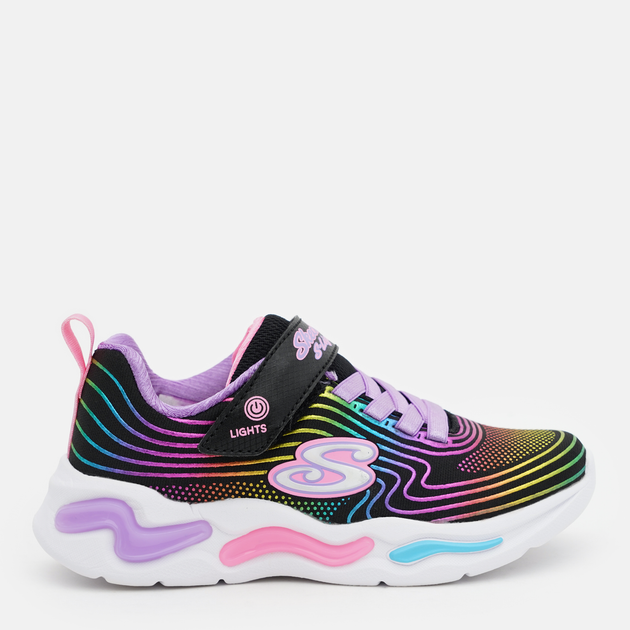 Подростковые кроссовки для девочки Skechers Wavy Beams 302338L BKMT 35 ...
