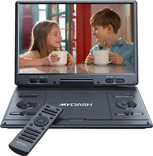 Портативный DVD-плеер 12.5 дюйма MYDASH PD102, CD/DVD/SD-карт/USB ...