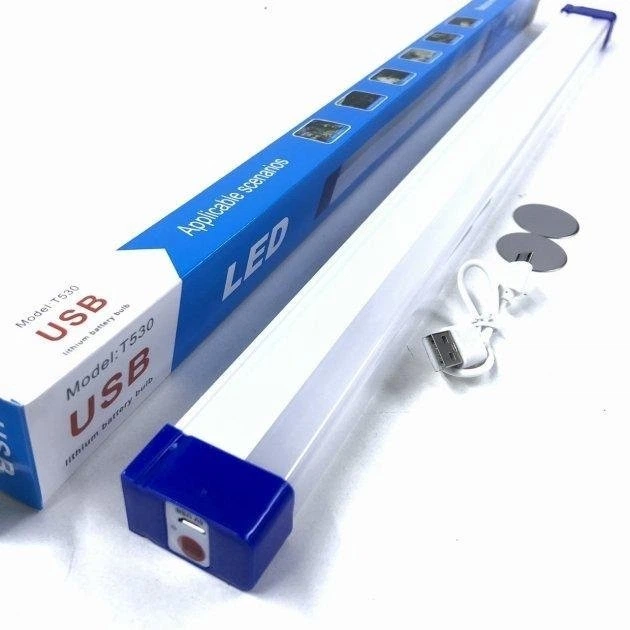 Переносна LED лампа з акумулятором Т530 USB Emergency light TUBE 32 см ...