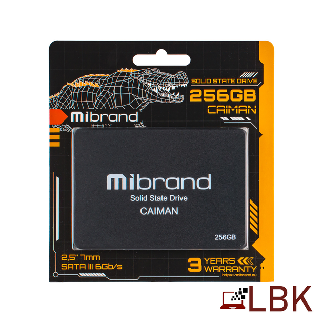 Жесткий диск 2.5" SSD 256Gb Mibrand Caiman Series, MI2.5SSD/CA256GBST ...